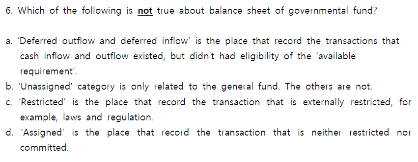 Solved 6. Which of the following is not true about balance | Chegg.com