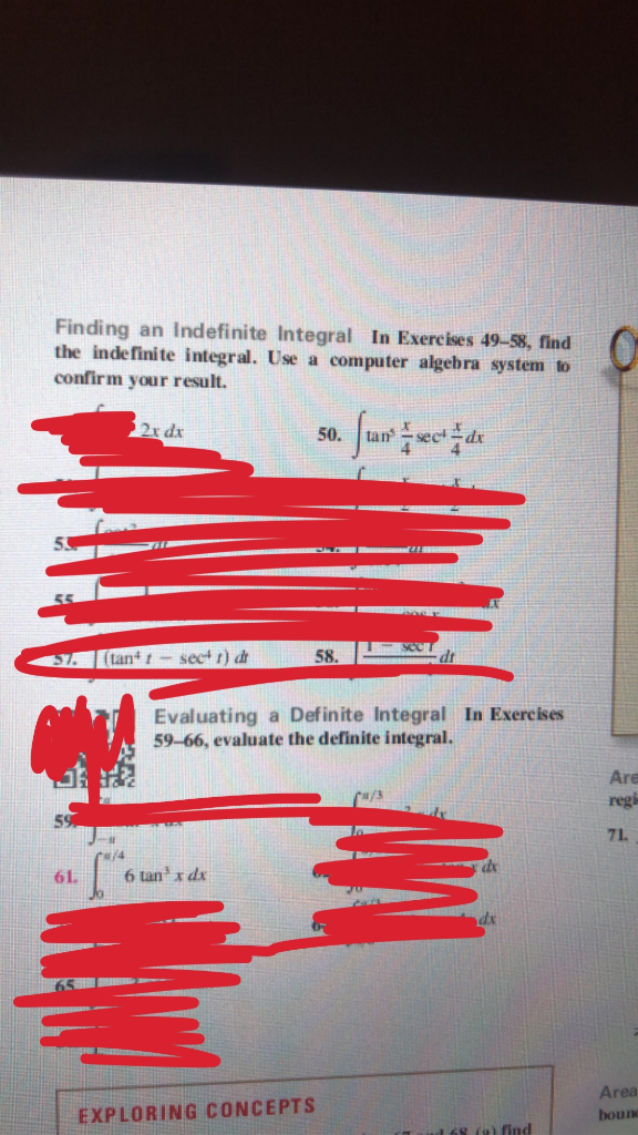 Solved Finding an Indefinite Integral In Exercises 49-58, | Chegg.com