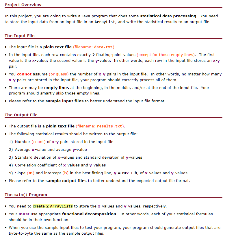 Solved Hello, This is my JAVA project that I need help with. | Chegg.com