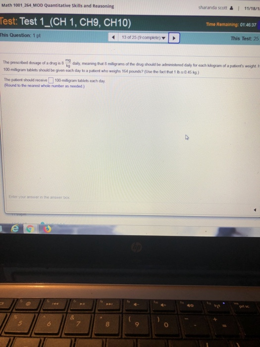 Solved Math 1001 264 MOD Quantitative Skills and Reasoning | Chegg.com