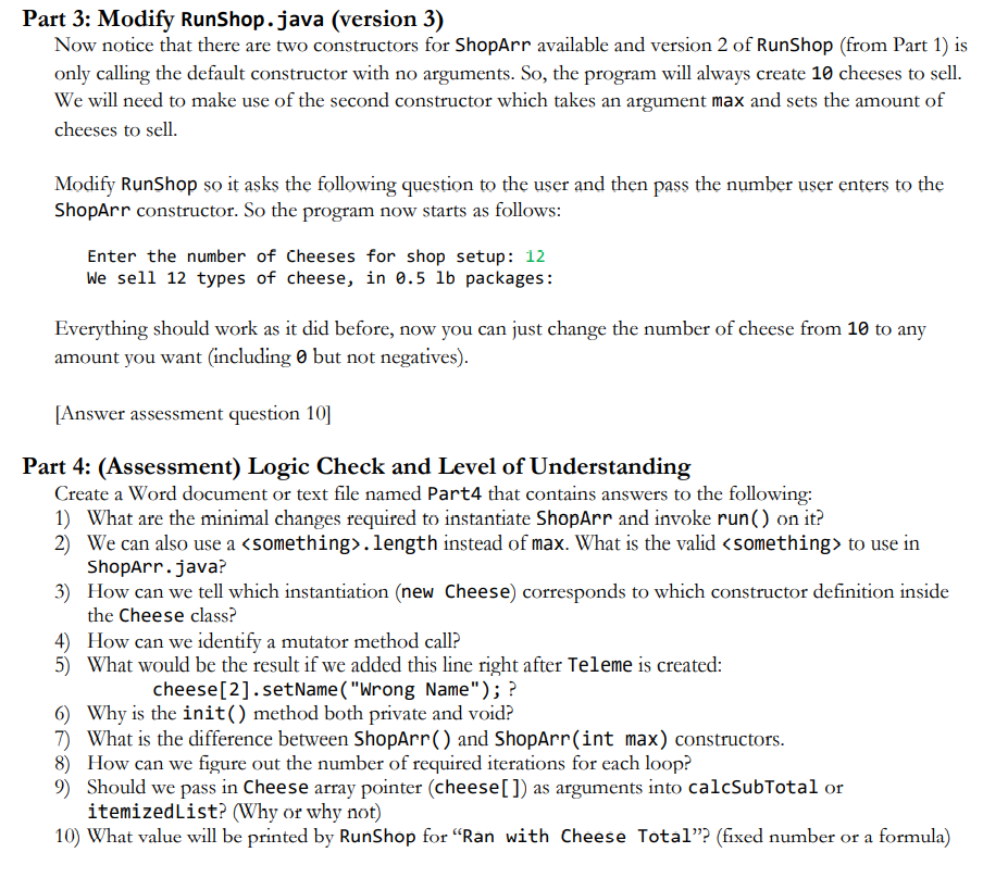 Follow the instruction and modify/ fill-in the | Chegg.com