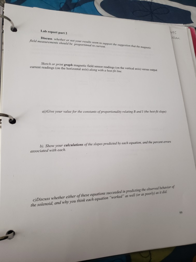 Solved Lab report part 2 Discuss whether or not your results | Chegg.com