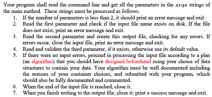 Solved 2. Write an application program that will read a very | Chegg.com