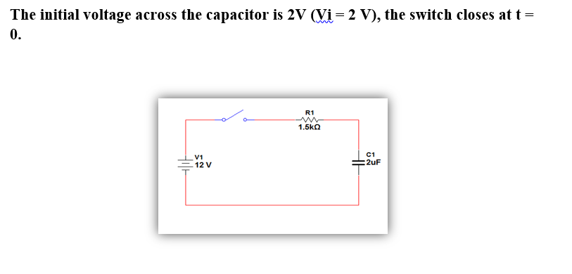 Solved What is the time constant of the circuit? | Chegg.com