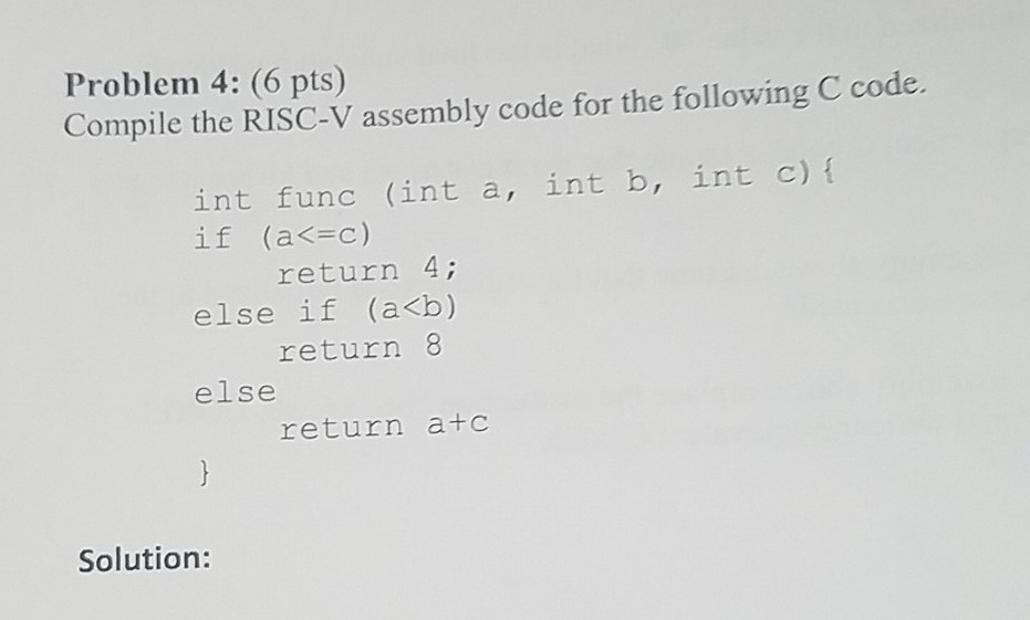 Solved Problem 5: (13 pts) Part 1: (9 pts) Compile the | Chegg.com
