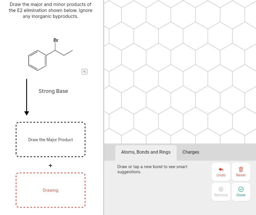 Solved Draw the product of the E2 reaction shown below. | Chegg.com