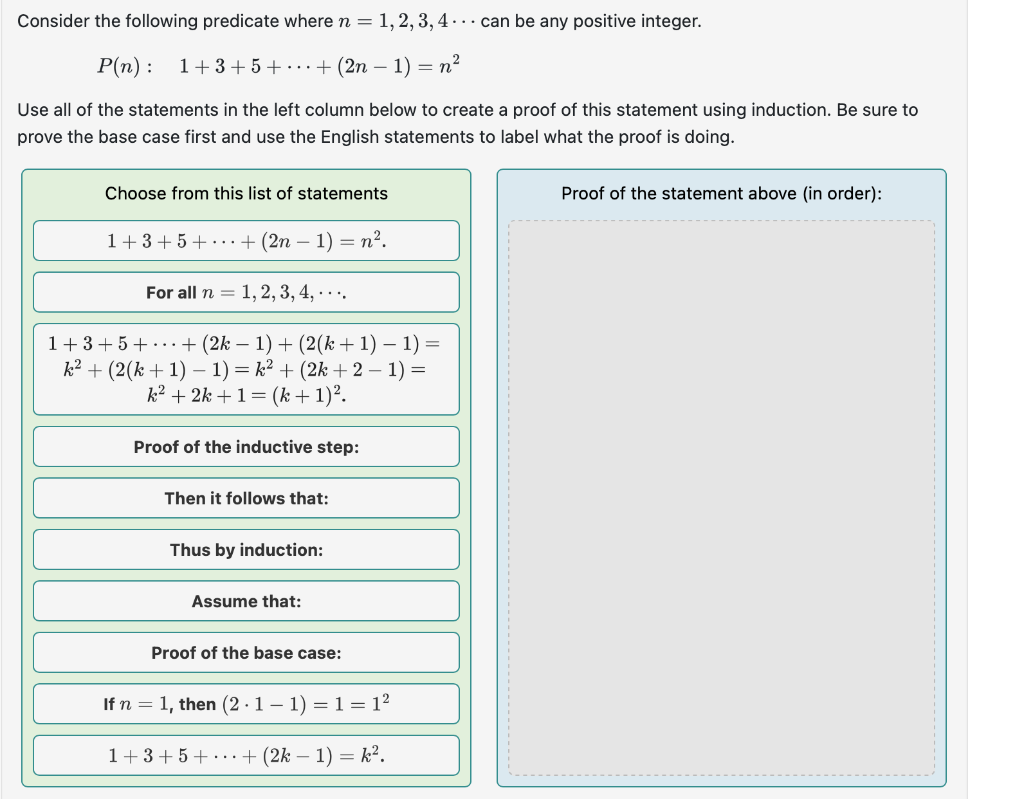 Solved Consider the following predicate where n=1,2,3,4⋯ can | Chegg.com