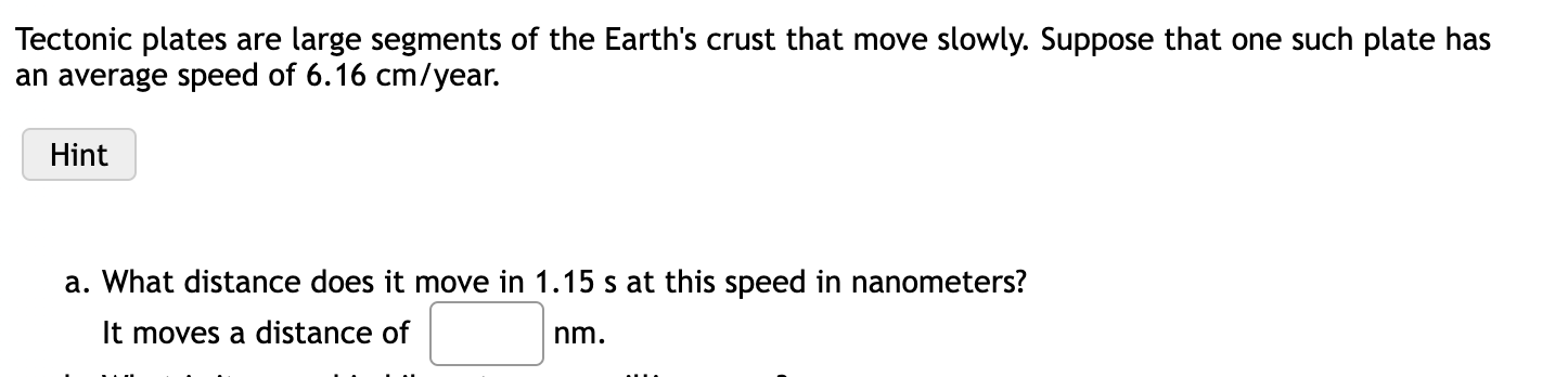 Solved Tectonic plates are large segments of the Earth's | Chegg.com