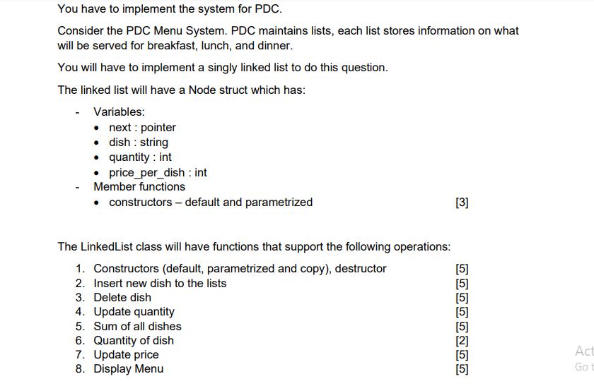 Solved You have to implement the system for PDC. Consider | Chegg.com