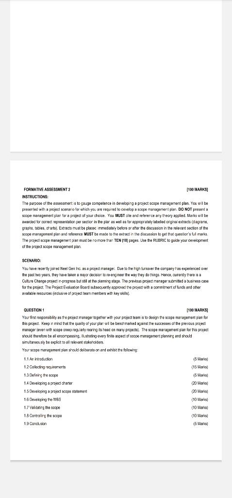 Solved FORMATIVE ASSESSMENT 2 [100 MARKS] INSTRUCTIONS: The | Chegg.com
