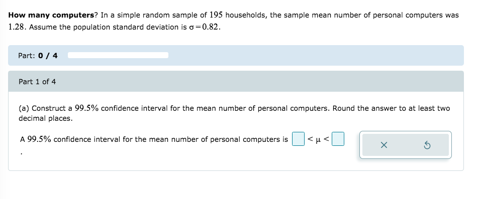 Solved How many computers? In a simple random sample of 195 | Chegg.com