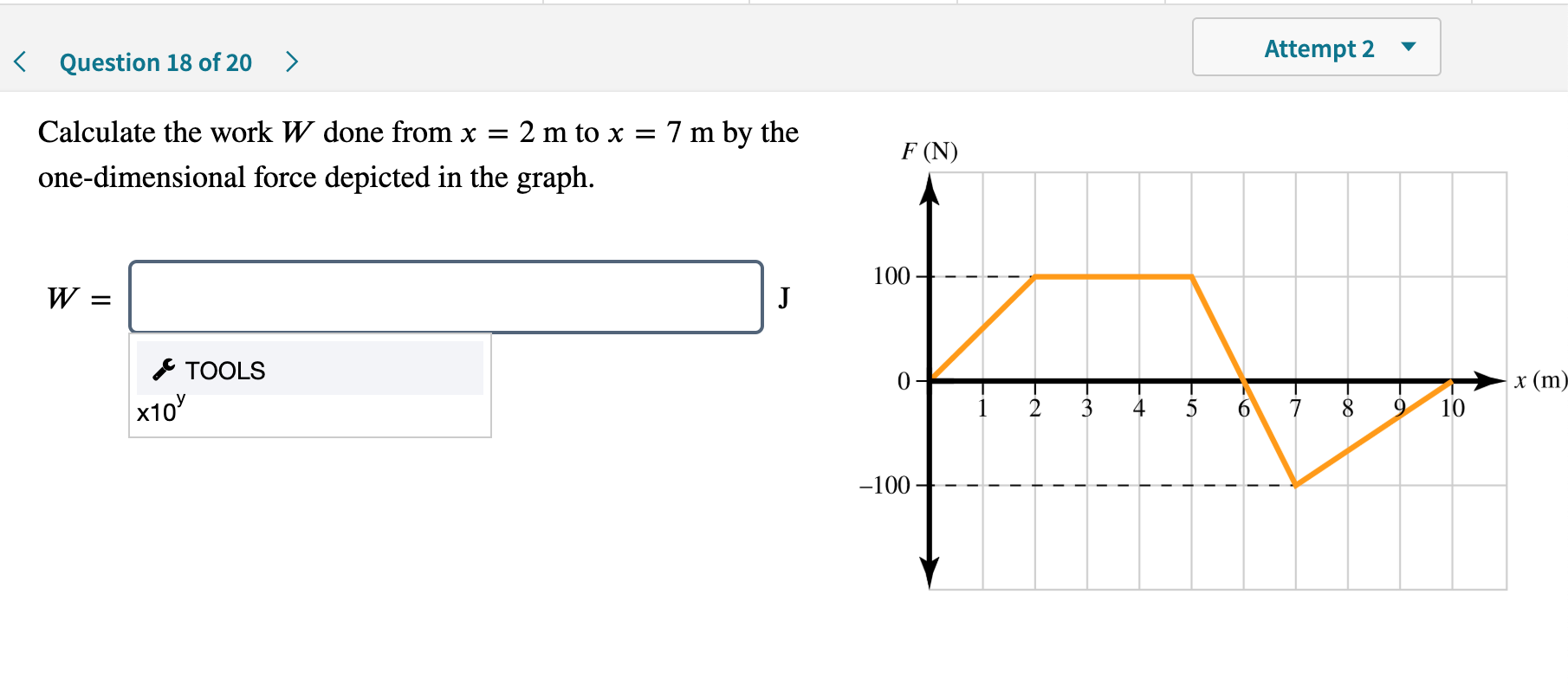 Solved Attempt 2 Calculate the work W | Chegg.com