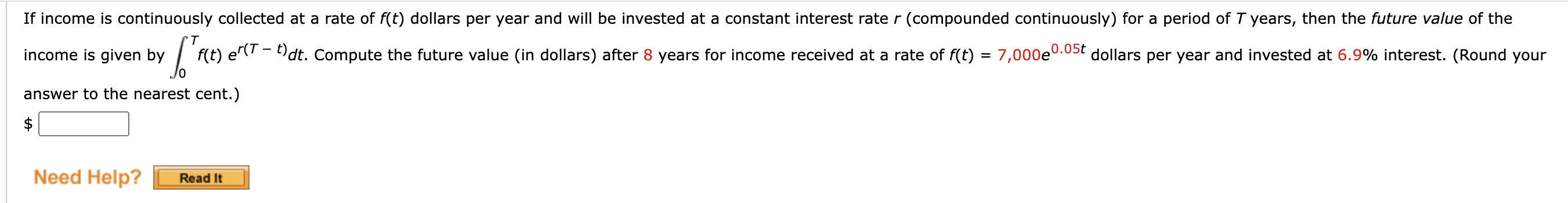 Solved answer to the nearest cent.) | Chegg.com