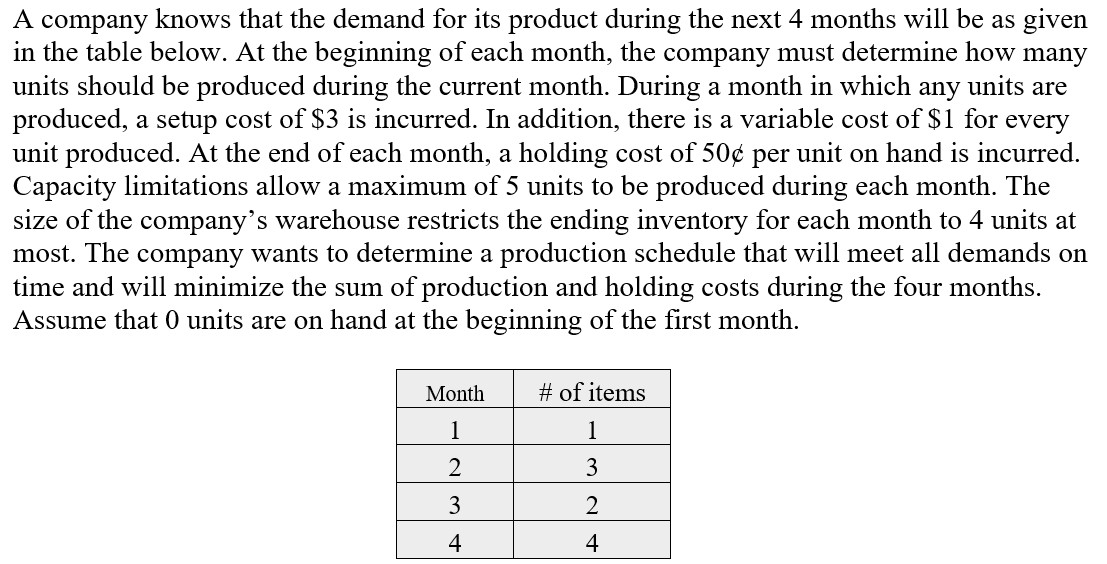 Solved Formulate This As An Integer Problem Showing The