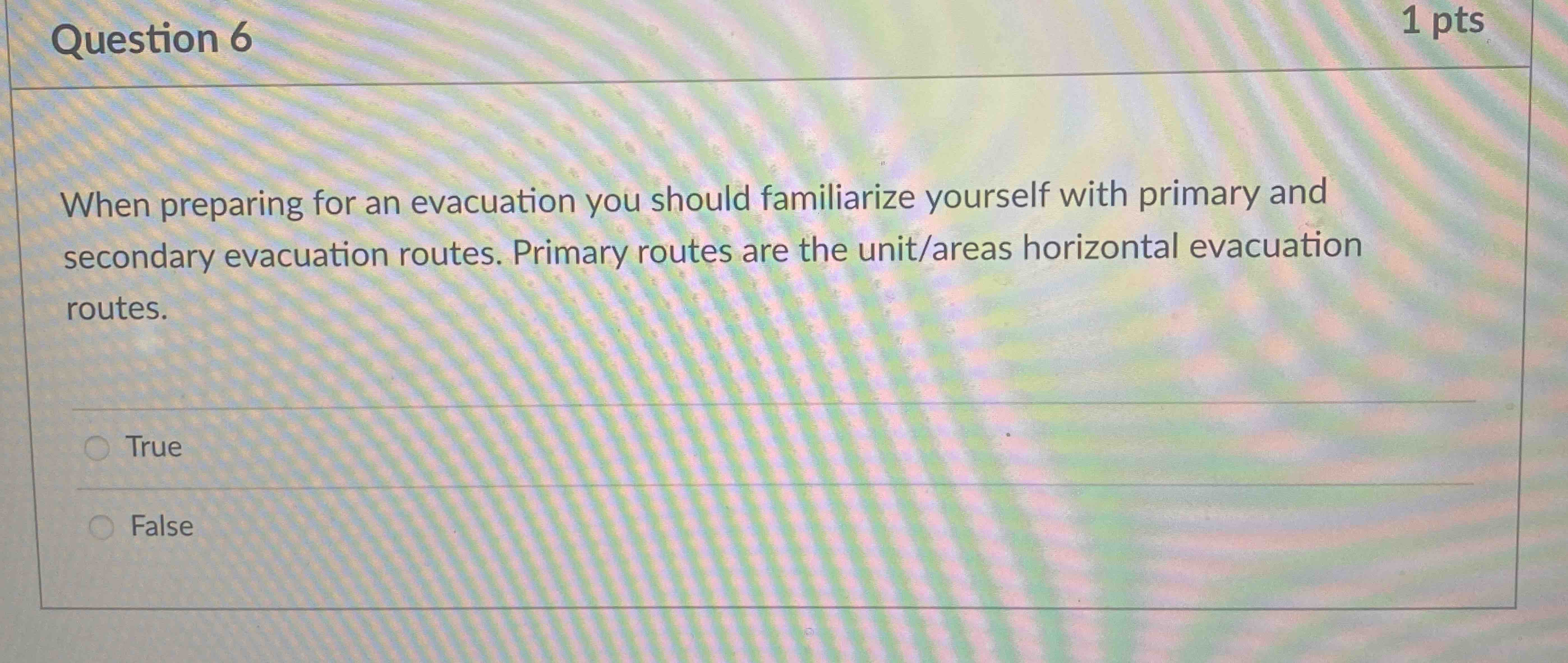 Solved Question 6When preparing for an evacuation you should | Chegg.com
