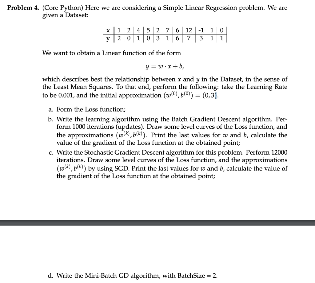 Problem 4. (Core Python) Here we are considering a | Chegg.com
