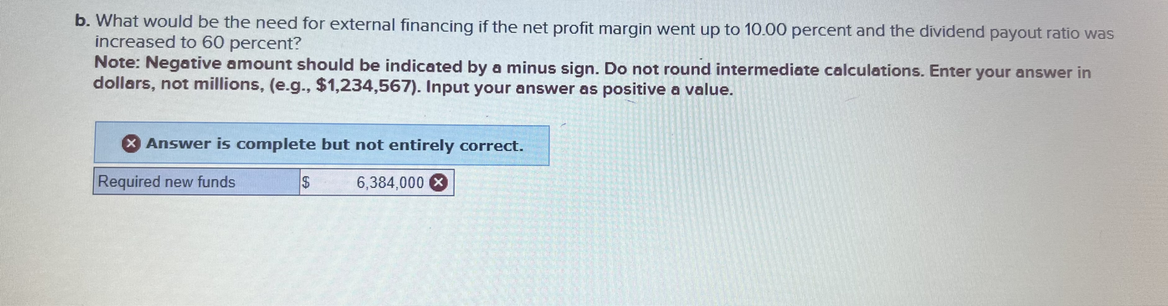 Solved b. What would be the need for external financing if | Chegg.com