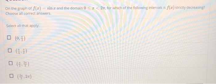 Solved on the graph of f(x)-sin x and the domain 0
