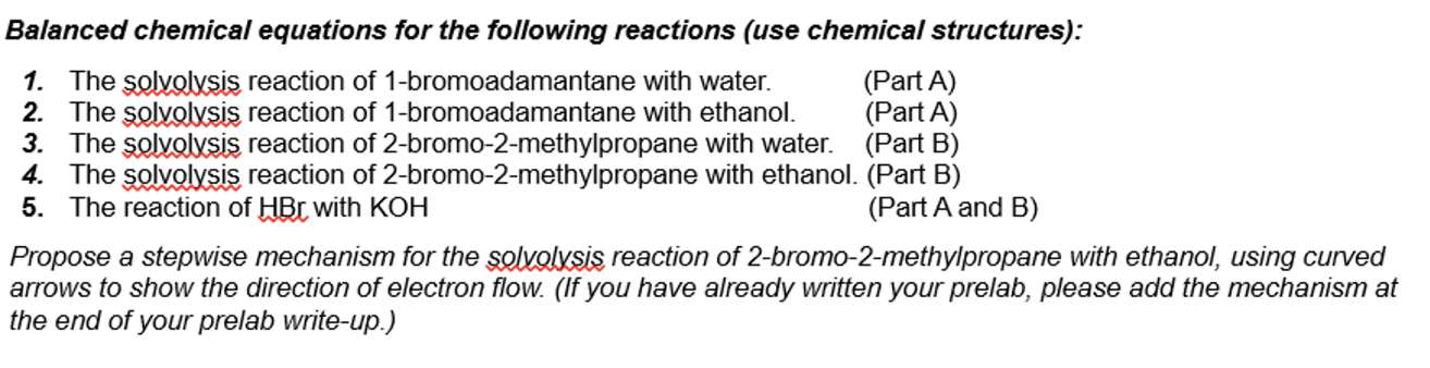 Solved Balanced chemical equations for the following | Chegg.com
