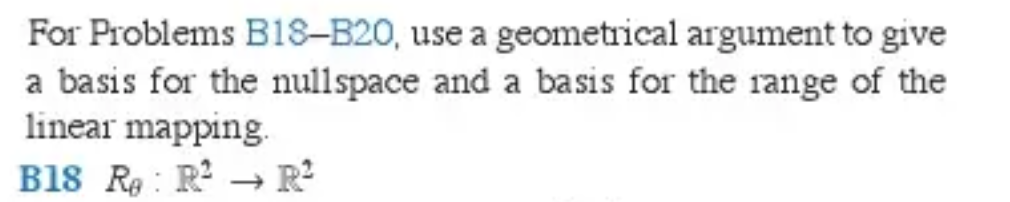 Solved For Problems B18-B2O, use a geometrical argument to | Chegg.com