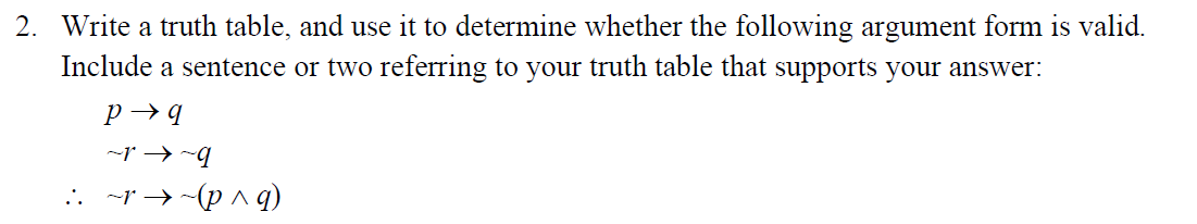 Solved 2. Write a truth table, and use it to determine | Chegg.com