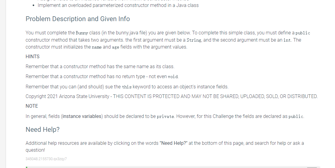 Solved • Implement an overloaded parameterized constructor | Chegg.com