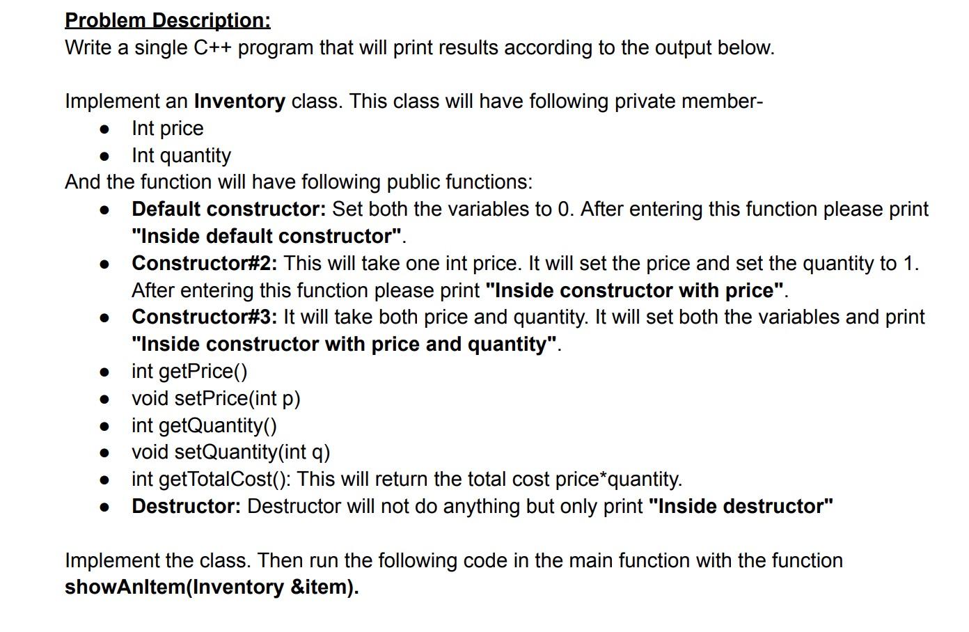 Solved Problem Description Write A Single C Program That 7770