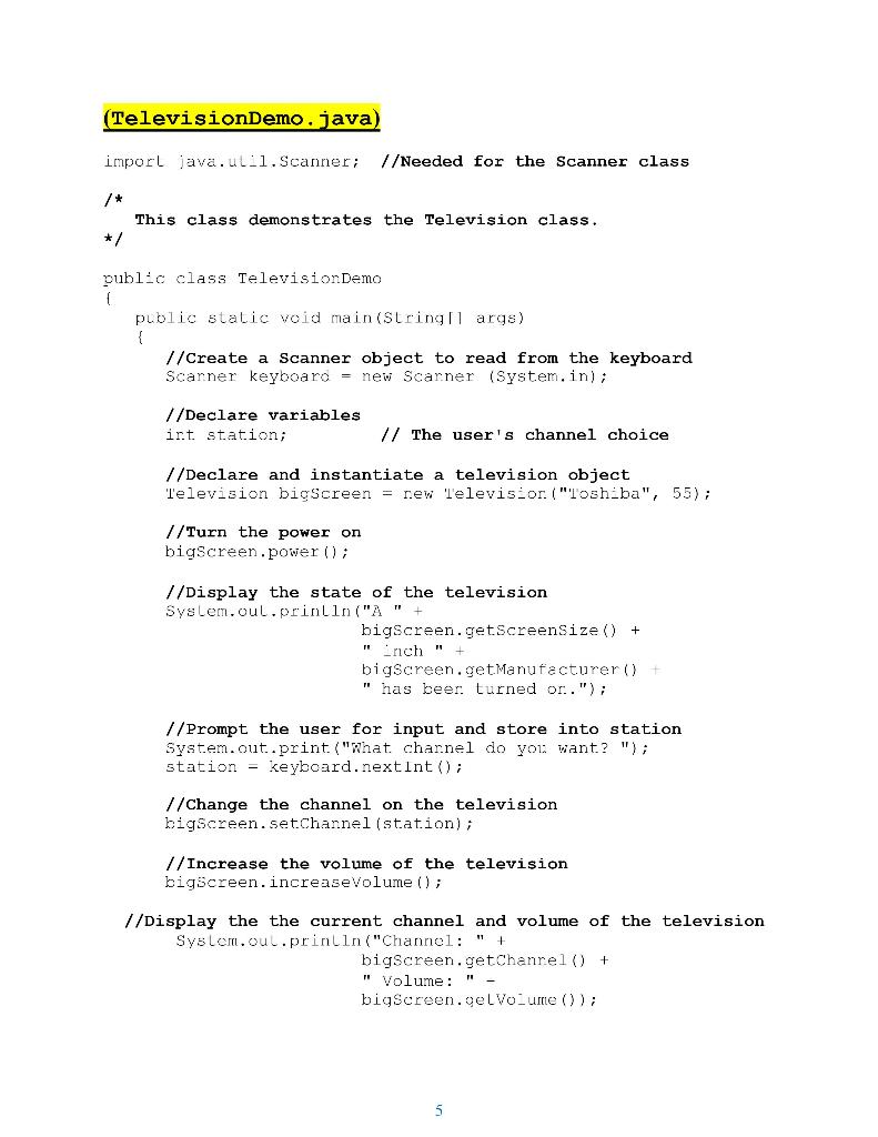 Solved Assignment #4 – Television Control Everyone is | Chegg.com
