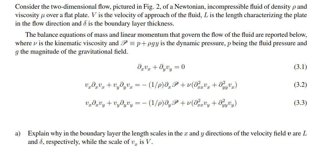 Solved Consider the two-dimensional flow, pictured in Fig. | Chegg.com