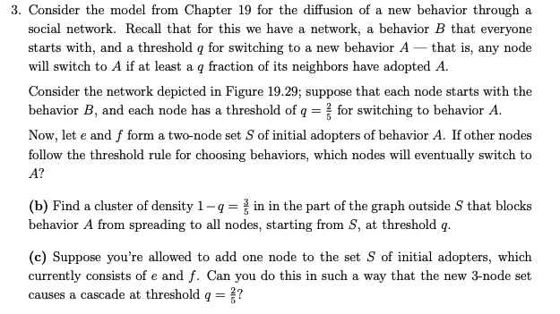 Solved 3. Consider the model from Chapter 19 for the | Chegg.com