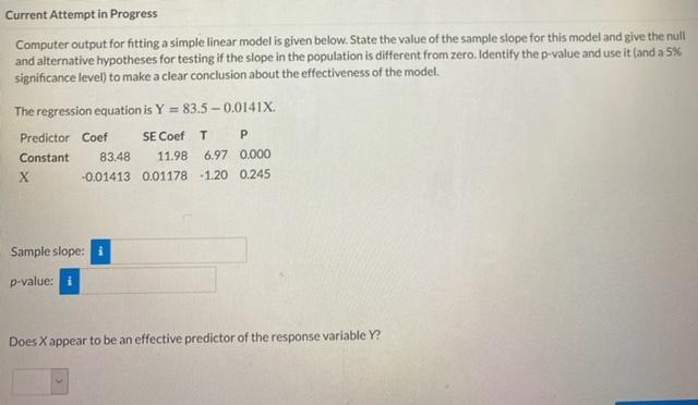 Solved Current Attempt in Progress Computer output for | Chegg.com