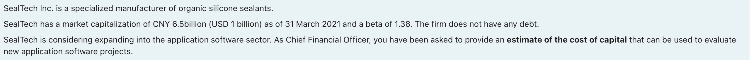 Solved 1.Calculate the Cost of capital using Pure play | Chegg.com