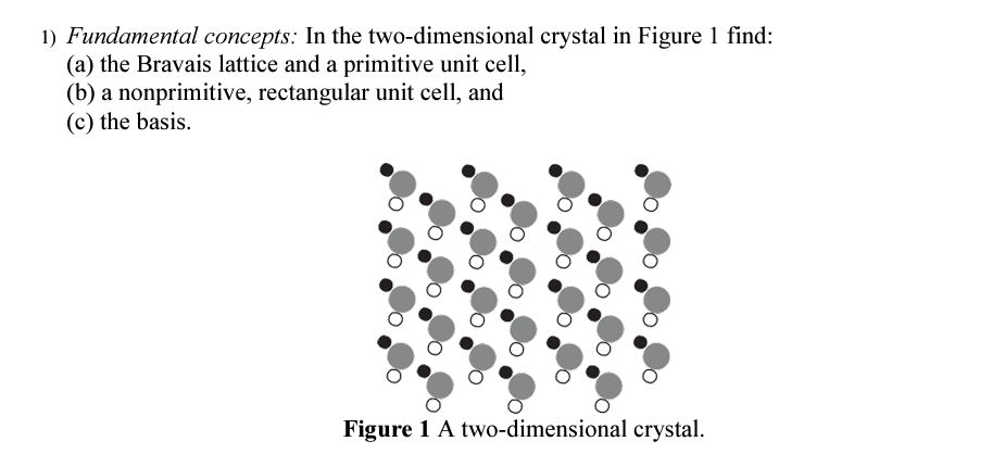 Solved 1) Fundamental concepts: In the two-dimensional | Chegg.com