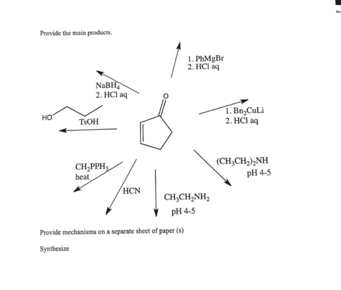 Solved Can someone help me find the product and mechanism | Chegg.com