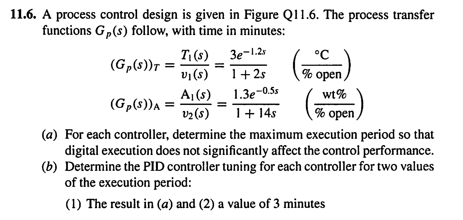 3e-1.2s % open 1.3e-0.5s = 11.6. A process control | Chegg.com