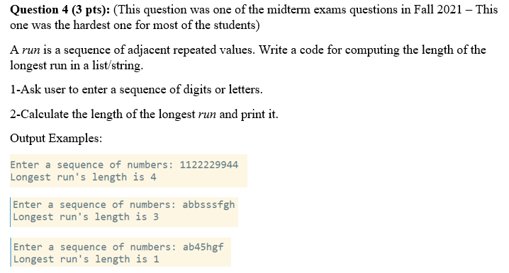 Solved Question 4 (3 pts): (This question was one of the | Chegg.com