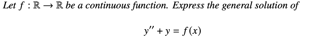 Solved Let f:R→R be a continuous function. Express the | Chegg.com