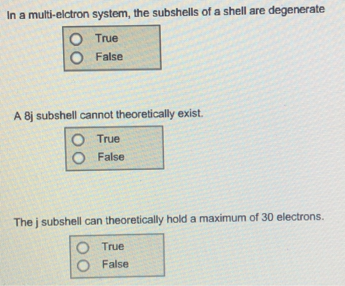 Solved In a multi-elctron system, the subshells of a shell | Chegg.com