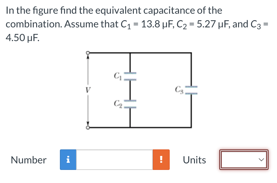 Solved In the figure find the equivalent capacitance of the | Chegg.com