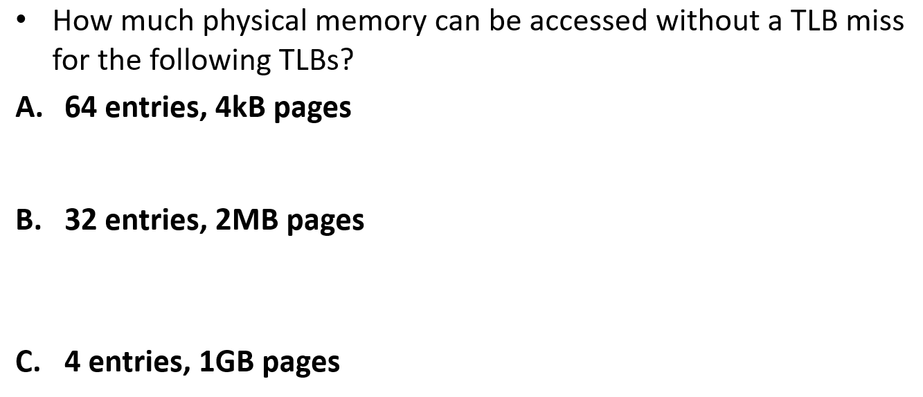 Solved - How much physical memory can be accessed without a | Chegg.com