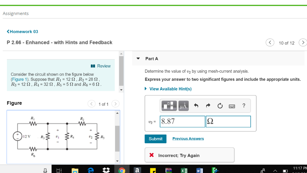 Solved Assignments Homework 03 P 2.66 Enhanced with Hints | Chegg.com