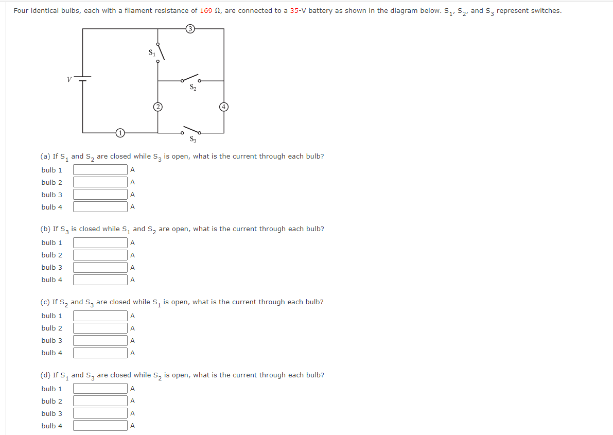 Solved (a) If S1 and S2 are closed while S3 is open, what is | Chegg.com