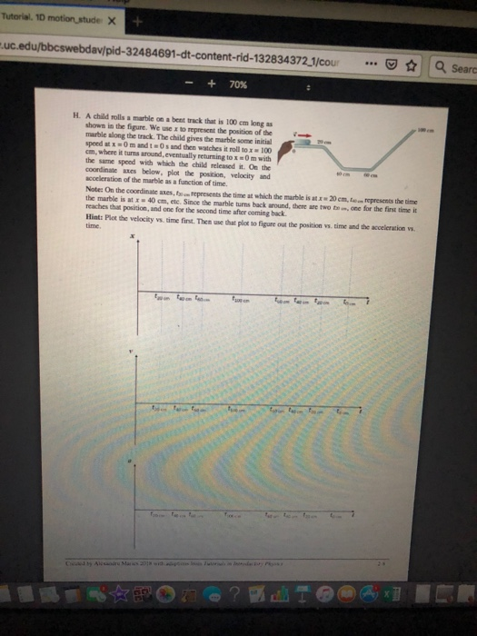 Solved Tutorial-1D motion-stude × | Chegg.com