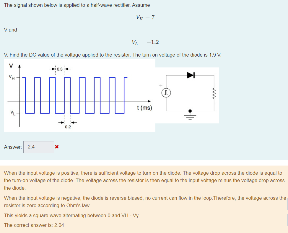 Solved Please explain why the answer is 2.04 ﻿and show the | Chegg.com
