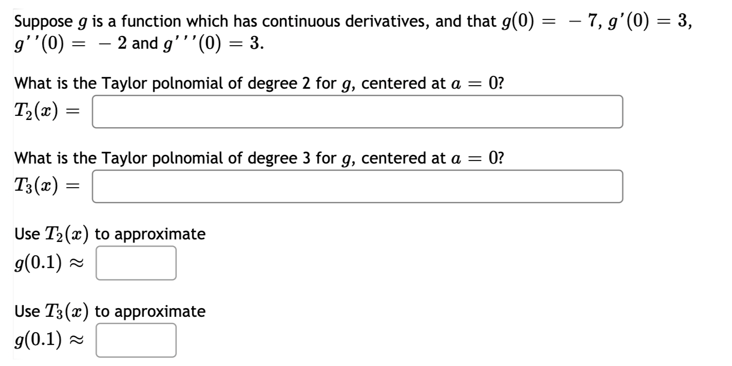 Solved = – 7, g'(0) = 3, Suppose g is a function which has | Chegg.com ...