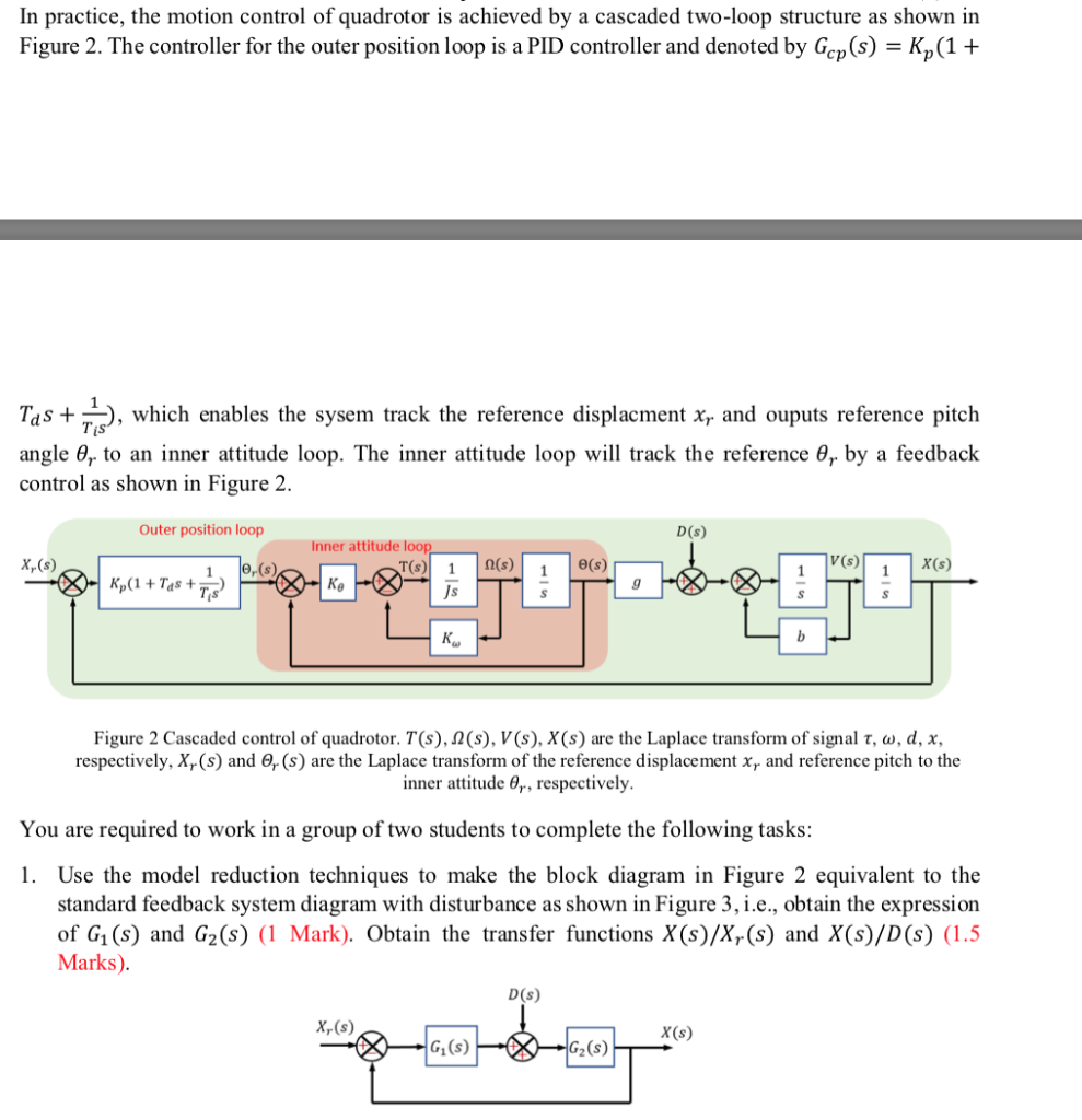 Solved In practice, the motion control of quadrotor is | Chegg.com