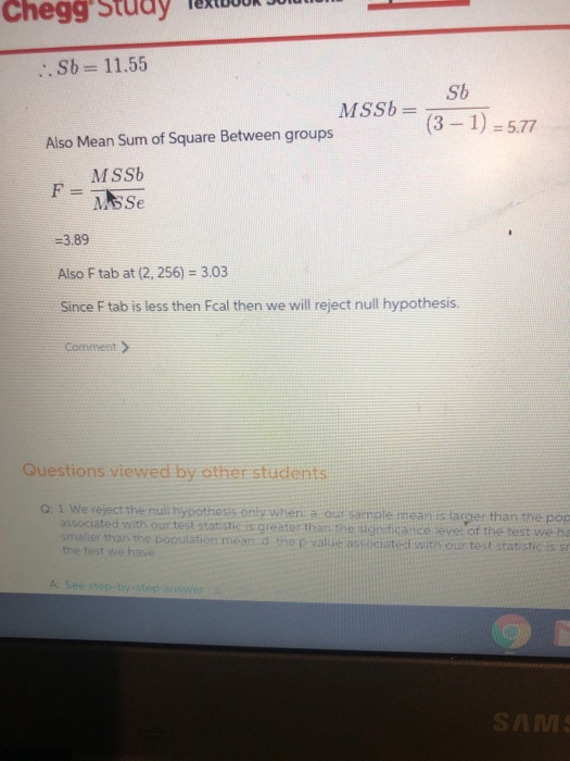 Solved 2. A study is conducted to determine whether a | Chegg.com