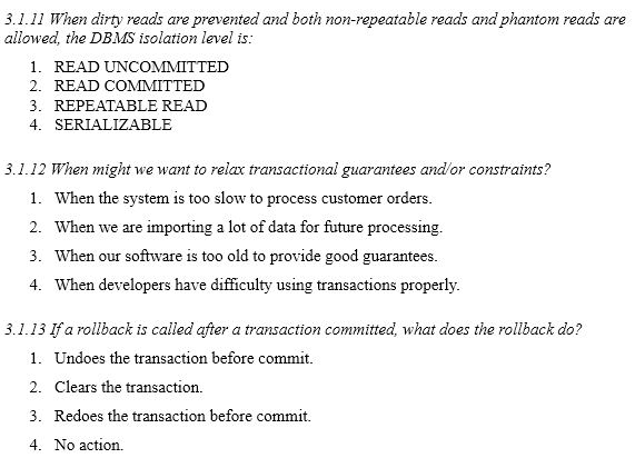Solved 3.1.11 When dirty reads are prevented and both | Chegg.com