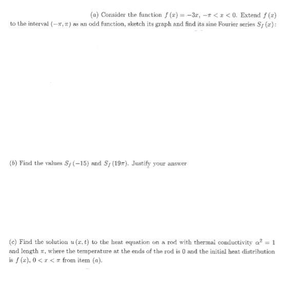 Solved (a) Consider the function f(x) = -31,