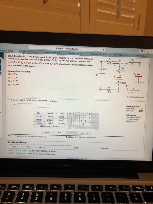 Solved Usq45tx theexpertta.com (8% ) Problem 9: Cnsider the | Chegg.com